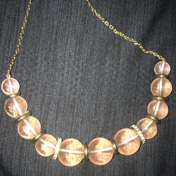 J. Crew | Jewelry | Vintage Peach Color Jcrew Necklace | Poshmark